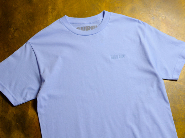 Sure Baby Blue Embroidered Embroidered T-Shirt – THE SURE STORE