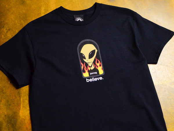 Thrasher x Alien Workshop Believe T-Shirt - Black – THE SURE STORE