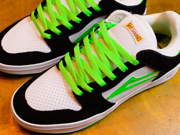 "Yeah Right" Telford Low - Black / White Suede – THE SURE STORE