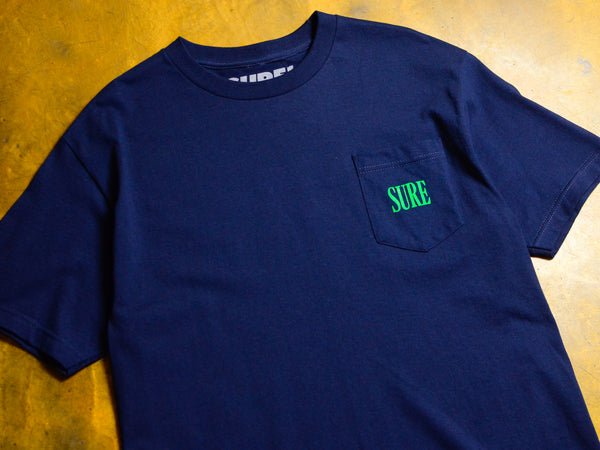 Crew Pocket T-Shirt - Navy – THE SURE STORE